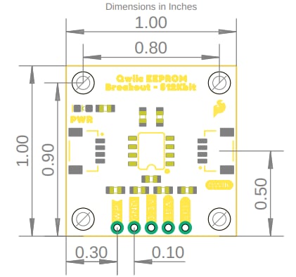 Qwiic EEPROM Breakout Board (512Kbit) - SparkFun | Mouser